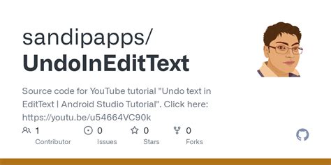 GitHub Sandipapps UndoInEditText Source Code For YouTube Tutorial Undo Text In EditText