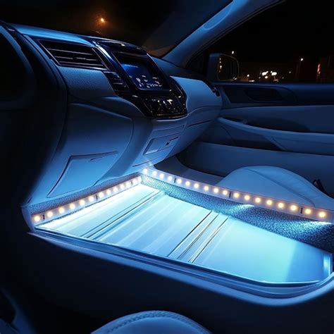Led Lights Mockup Premium Ai Generated Image