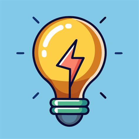 Light Bulb Glowing Icon Vector Premium Ai Generated Vector