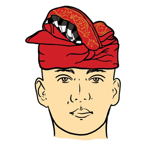 Udeng Bali Culture Hat Traditional From Bali Indonesia Vector Illustrations 21655167 Vector Art