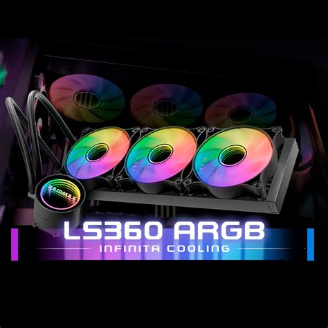 Raidmax Infinita LS360 AIO Water Cooling System, 360mm Gaming PC CPU ...