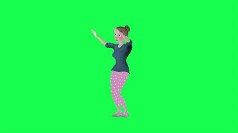 Cartoon Dancing Girl Stock Video Footage For Free Download
