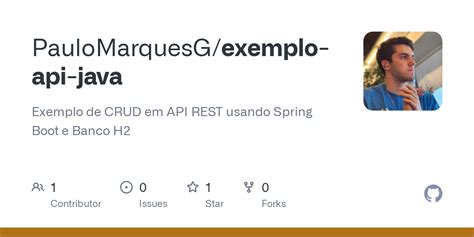 Github Paulomarquesg Exemplo Api Java Exemplo De Crud Em Api Rest Usando Spring Boot E Banco H