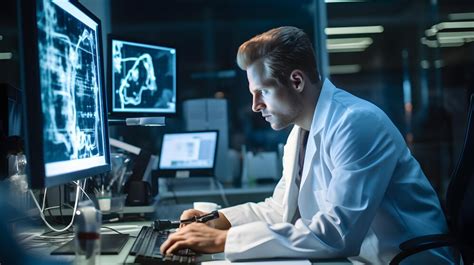 Premium Ai Image An Analyst In A Tech Lab Working On Sophisticated