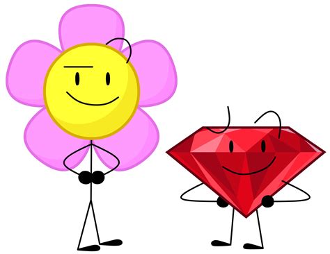 Flower And Ruby From Battle For Dream Island By Skinnybeans17 On Deviantart