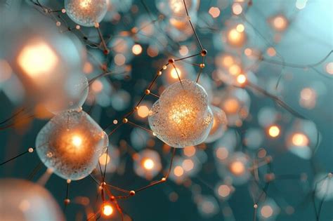 Premium Photo Neural Network Visualization With Glowing Nodes Re