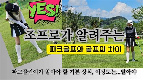 아하~~이런 차이가 있었네 파크골프와 골프의 차이점 park golf パークゴルフとゴルフの比較 youtube