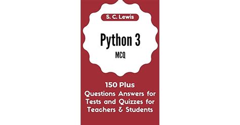 Python 3 Mcq Multiple Choice Questions N Answers For Tests Quizzes