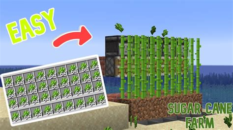 Easy Sugar Cane Farm For Your Minecraft Survival World 2000 Per Hour