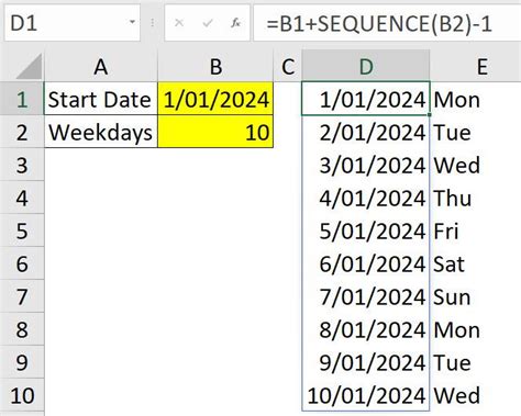 How To Create A List Of Dates With Sequence Neale Blackwood Posted On