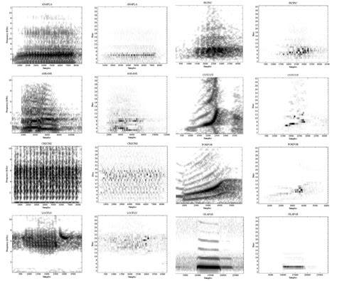 Typical Spectrograms 1 St And 3 Rd Column And Corresponding Wavelet