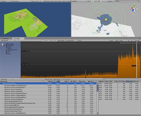 Physx Excessive Cpu Usage On A Large Rigidbody Unity Engine Unity