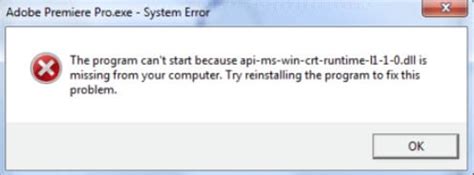 Program Won T Run Api Ms Win Crt Runtime L Dll Missing SOLVED