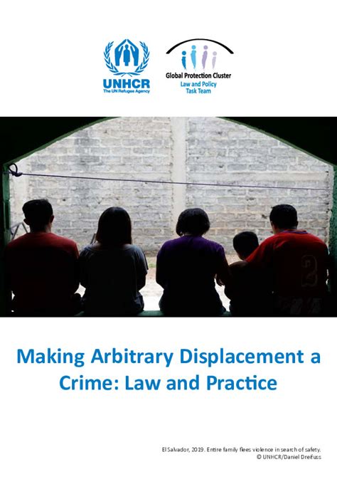 Making Arbitrary Displacement A Crime Law And Practice Global Protection Cluster