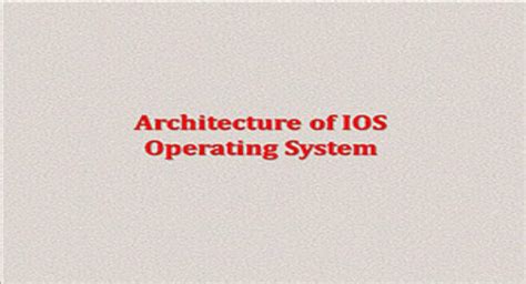 Free Download Architecture Of Ios Operating System Powerpoint Presentation