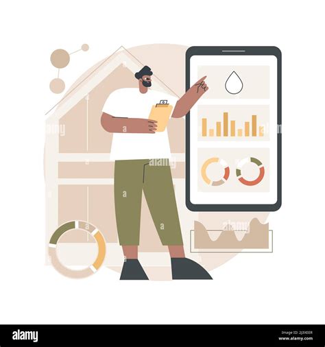 Water Contamination Detection System Abstract Concept Vector Illustration Drinking Water