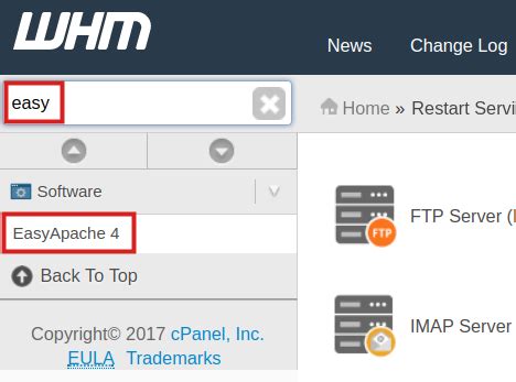 How To Upgrade PHP Using EasyApache InMotion Hosting