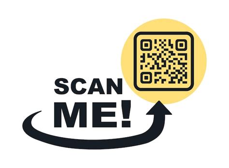 Premium Vector Scan Me Icon With Qr Code Symbol Or Emblem