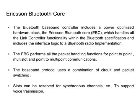 Vlsi Bluetooth Baseband Controller Pptx