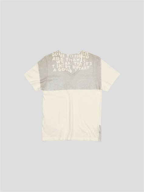 Maison Margiela Ss13 Aids Awareness T Shirt Grailed
