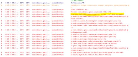 Java Unexpected Error Occurs While Populating Android Listview With