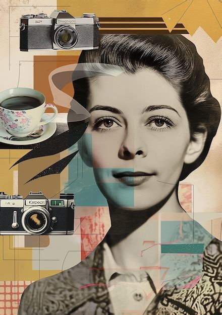 Premium Photo Vintage Collage Artistic Composition Of Retro Elements