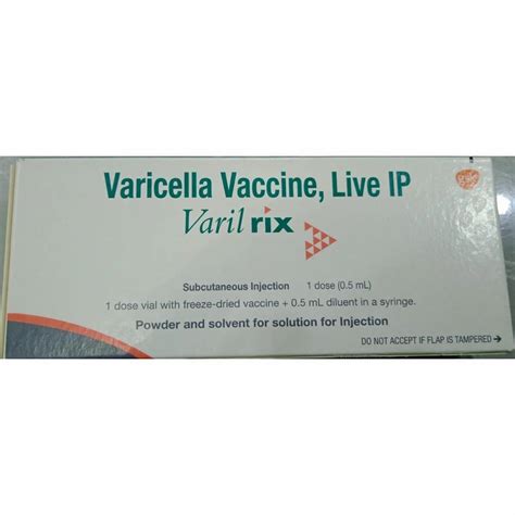 05ml Varilrix Varicella Vaccine Live Ip At ₹ 165piece Kalmna Market