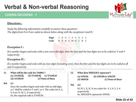 Questions On Verbal And Non Verbal Reasoning Coding Decoding