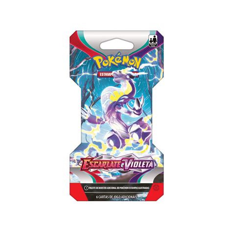 Blister Unitário Pokémon Ev01 Escarlate E Violeta Pct Com 6 Carta
