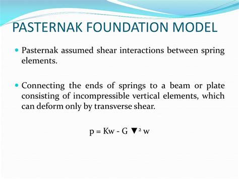 Ppt Analysis Of Structure Supported By Elastic Foundation Powerpoint Presentation Id 2394352