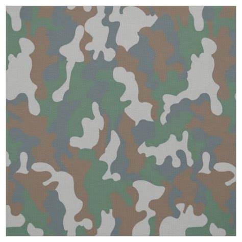 Trendy Military Woodland Camouflage Camo Pattern Fabric Zazzle