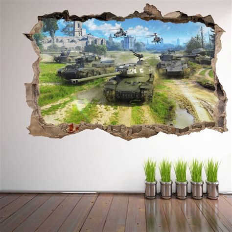 Tank Wall Decal Sticker Mural Poster Print Art Home Decor Dl33 Etsy