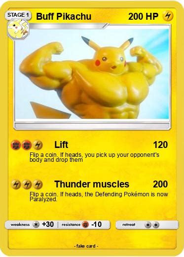 Pokémon Buff Pikachu 26 26 Lift My Pokemon Card