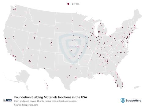List Of All Foundation Building Materials Locations In The Usa