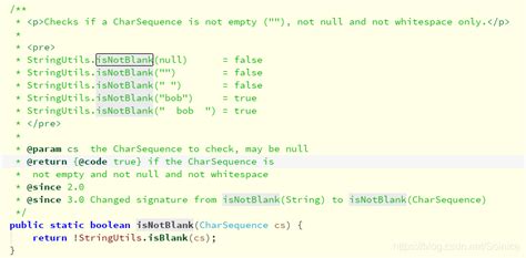 java工具类之stringutils中isempty 、isnotempty 、isblank 、isnotblank 方法详解