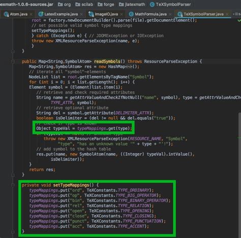 texsymbolparser typemappings init error · issue 43 · opencollab