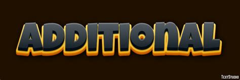 additional text effect and logo design word
