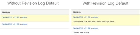 Add Revision Log Default Module To Drupal Core 3105099