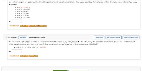 solved terms of u1 u2 u3 use a software program or a