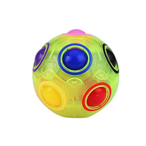 1pcs Luminous Ball Stress Reliever Rainbow Ball Ed Vicedeal