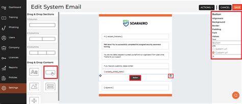 Guide Customising System Emails Support Centre