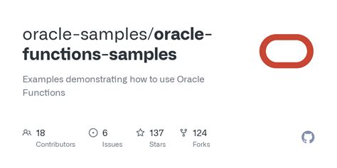 Github Oracle Samplesoracle Functions Samples Examples