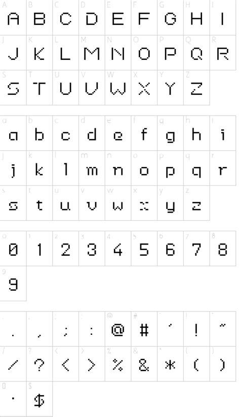 Spiral Bitmap Font Details Spiral Bitmap Font Details