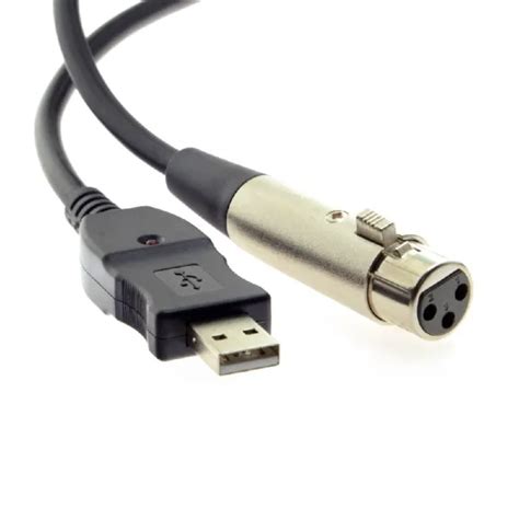 10ft Xlr Female To Usb Audio Cable Microphone To Usb Interface Converter Adapter Eur 19 84