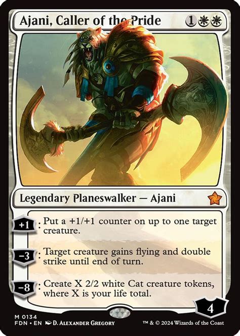 Ajani Caller Of The Pride Foundations Magic The Gathering