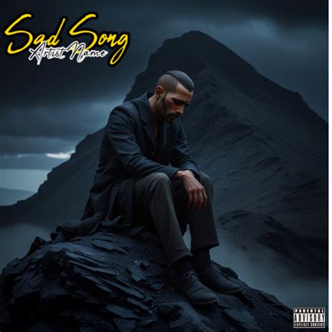 Sad Song Album Cover Template Postermywall