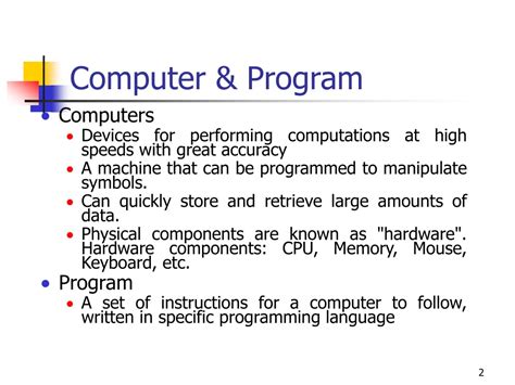 Ppt 204111 Introduction To Computer And Programming Powerpoint