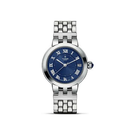 Purchase Tudor Clair De Rose Watch 34mm Steel Case Blue Dial