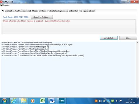 Dry Run Of Census Throws An Error In Sims ﻿ Mis Systems
