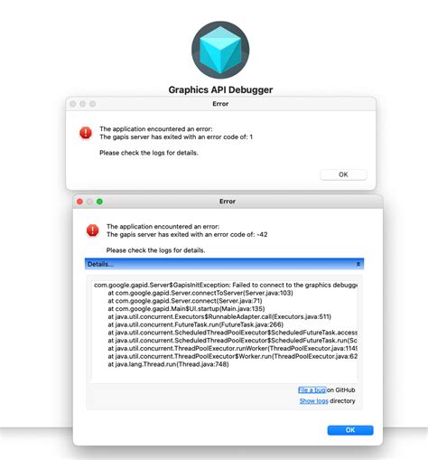 The Gapis Server Has Exited With An Error Code Of 42 · Issue 3922